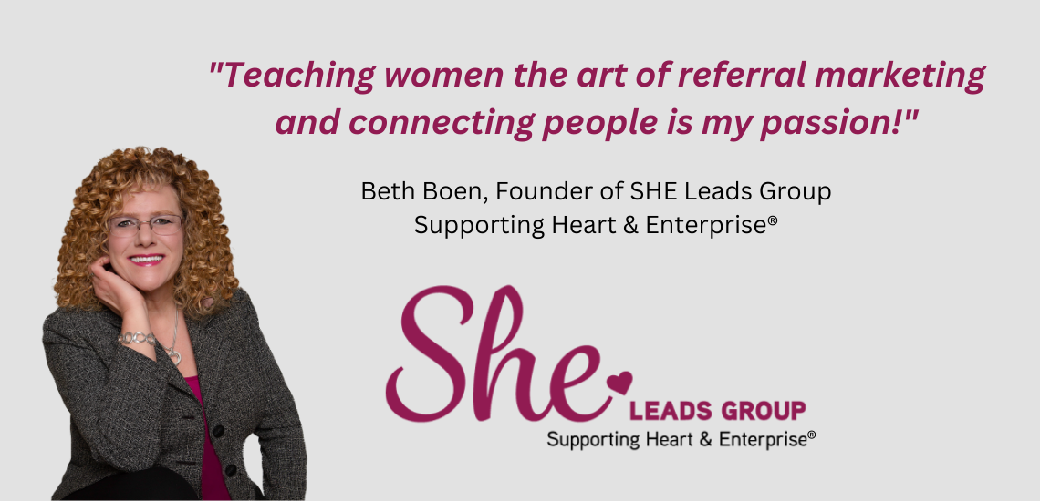 Meet the Supportive Founder of SHE Leads Group | Beth Boen