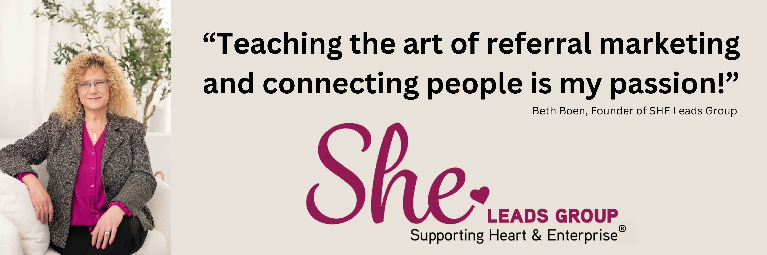 Meet the Supportive Founder of SHE Leads Group | Beth Boen